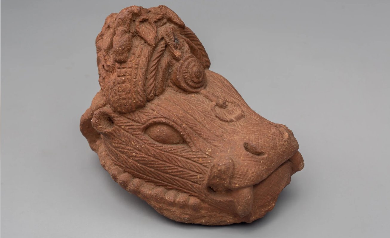 Ife Terracotta Of A Hippo's Head With Royal Regalia, 14th Century ...